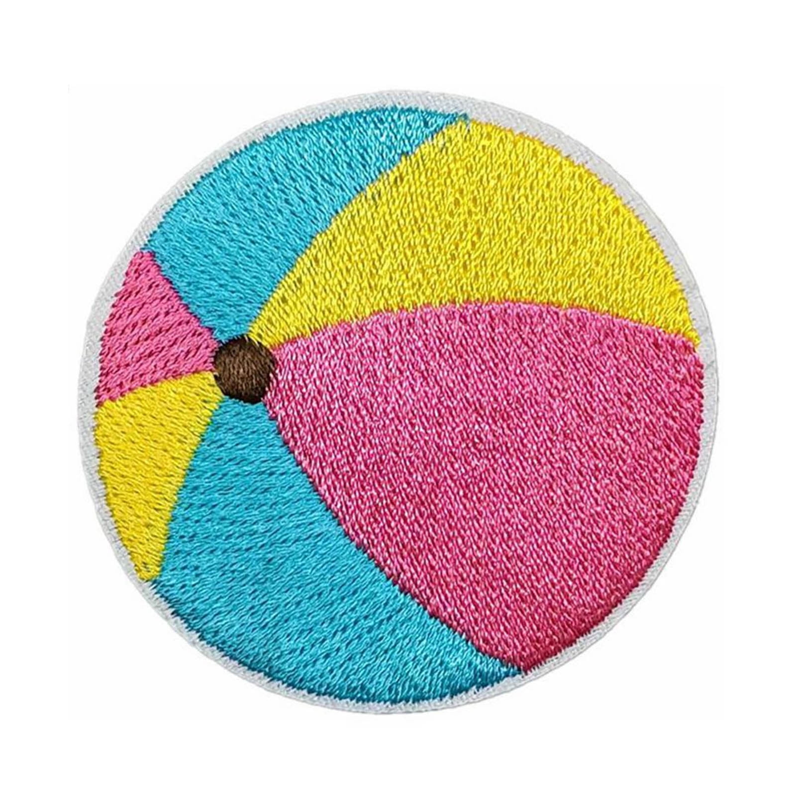 Beach Theme Embroidered Iron on Patches Embroidery Applique Patches ...