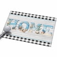 Beach Theme Home Area Rugs 2x3ft Retro Shell Starfish Wood Grain Black ...
