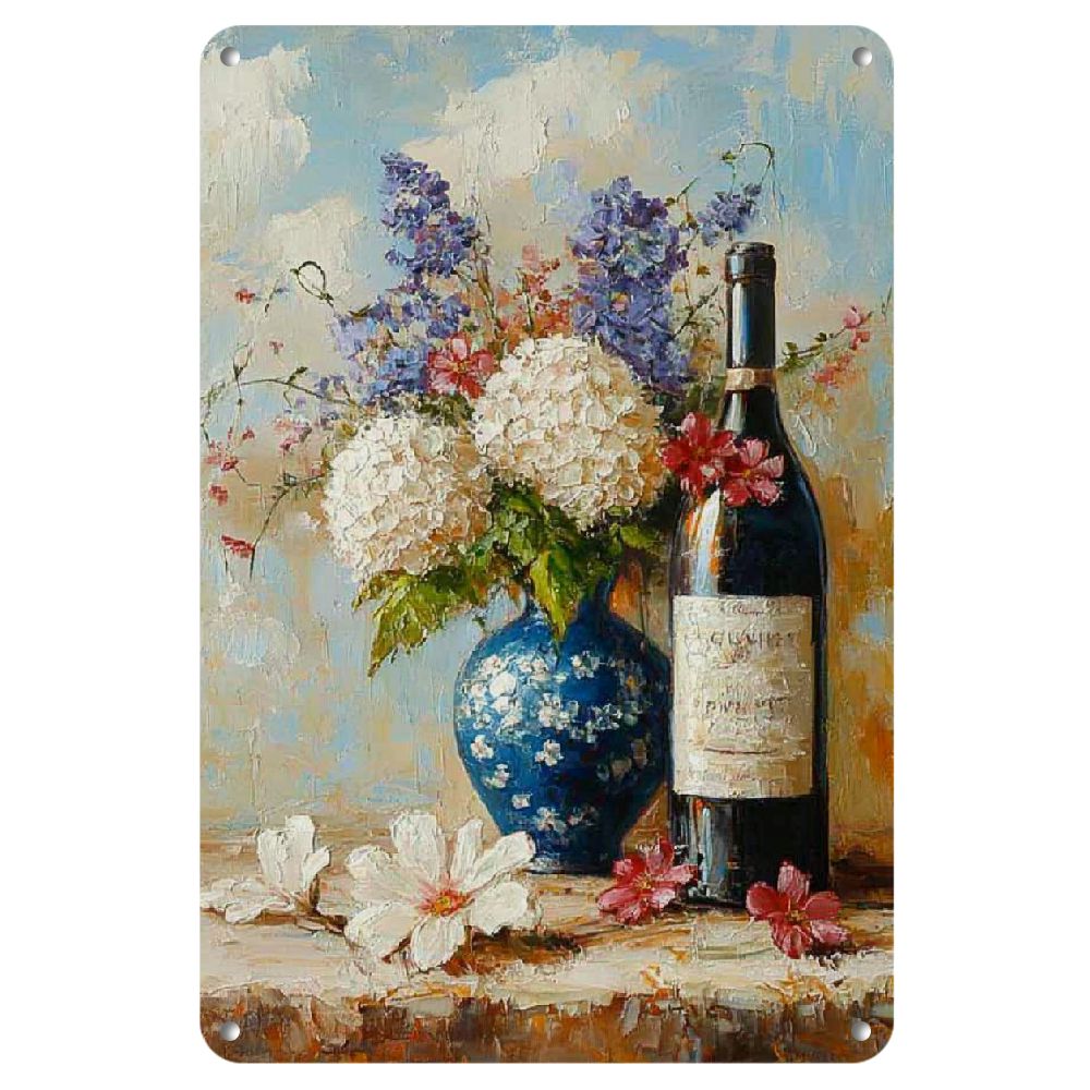 Beach-Themed Metal Wall Art Sign, 8x12 Inches - Perfect for Home Bar ...