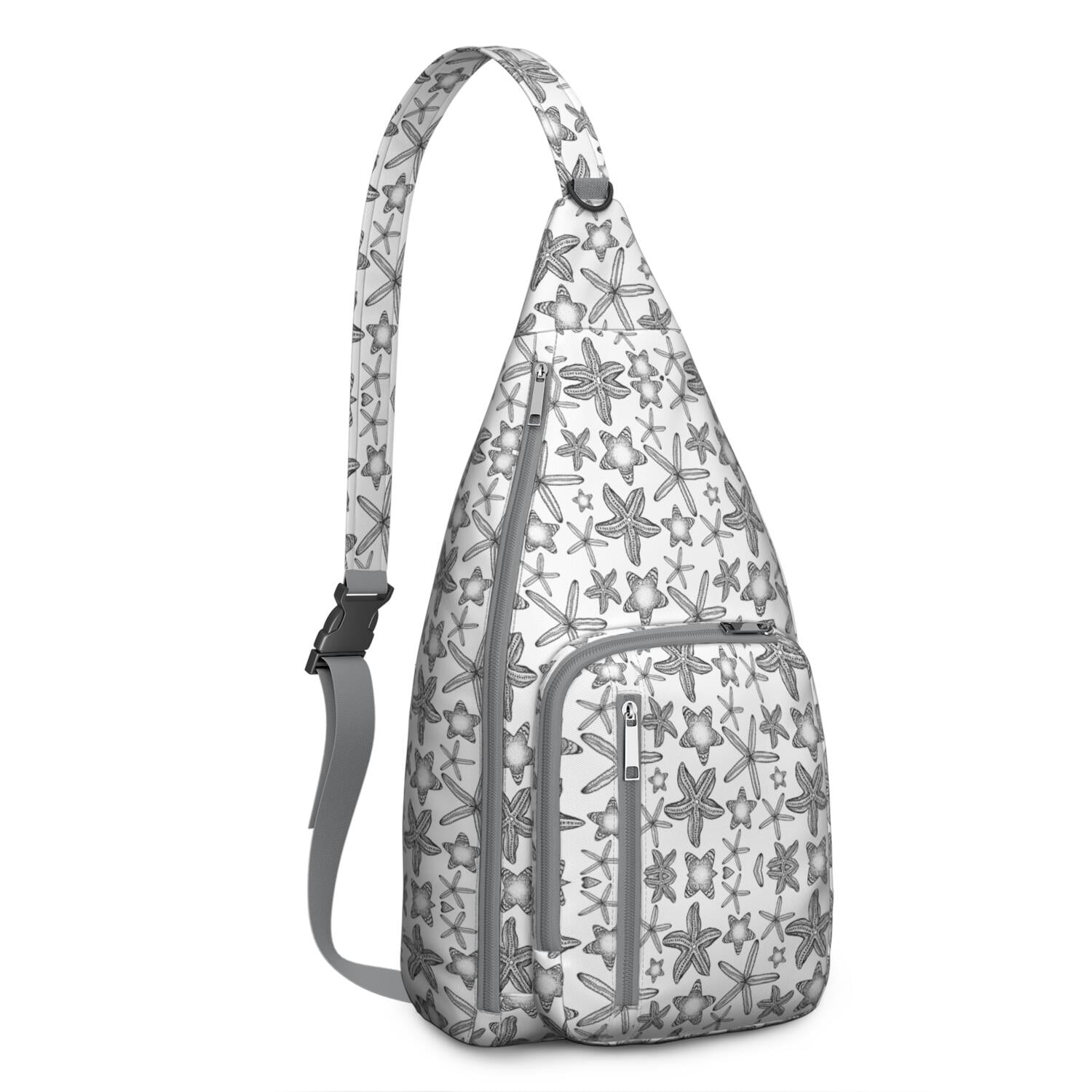 Beach-Themed Shoulder Bag - Nautical Vintage Seashells & Marine Life ...