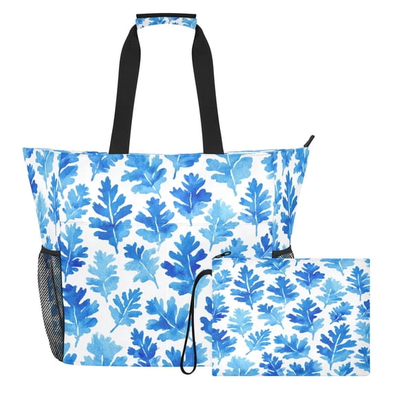 Beach Tote Bag with Waterproof Wet Pocket & Detachable Pouch for Pool ...