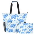 Beach Tote Bag with Waterproof Wet Pocket & Detachable Pouch for Pool ...