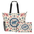 Beach Tote Bag with Waterproof Wet Pocket & Detachable Pouch for Pool ...