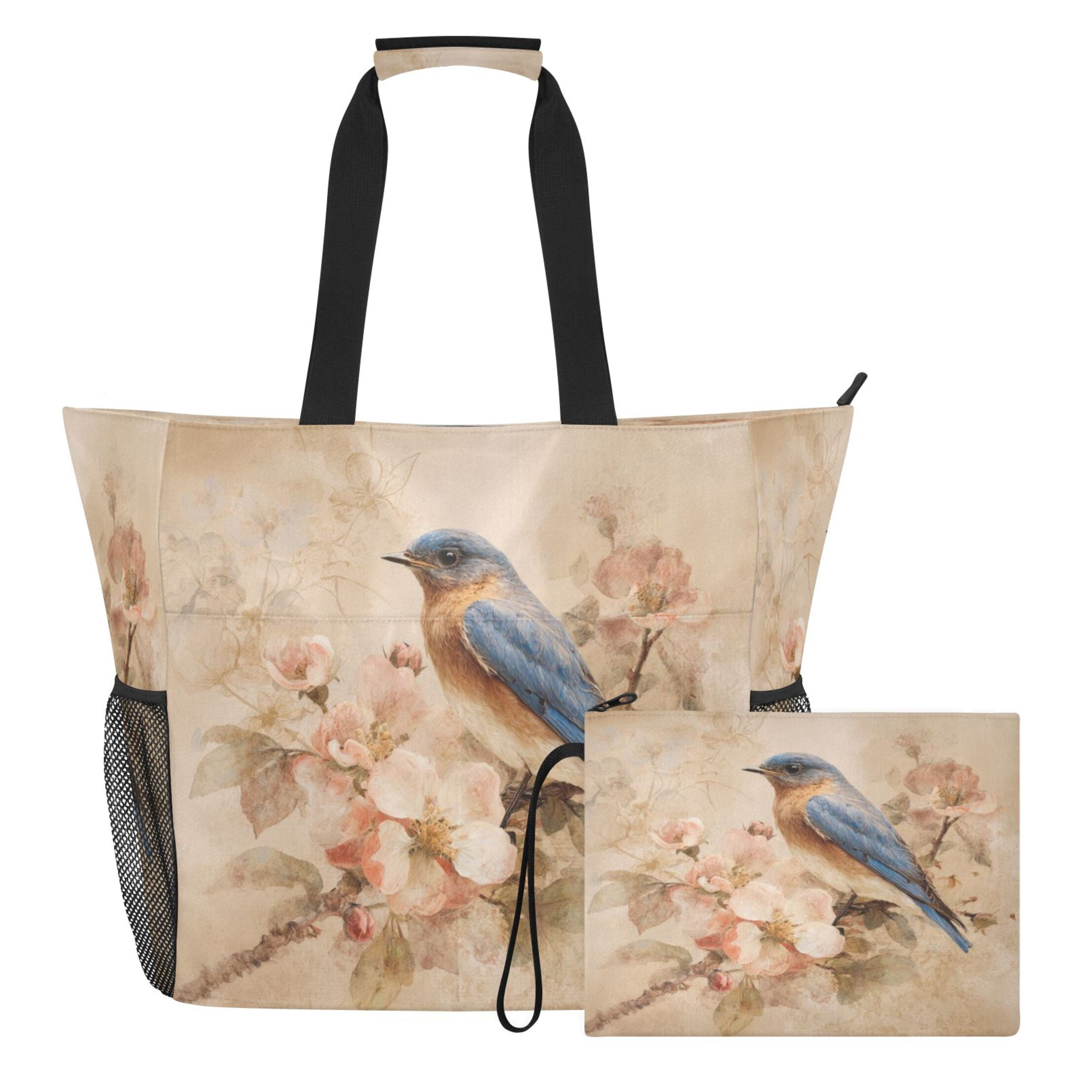 Beach Tote Bag with Waterproof Wet Pocket & Detachable Pouch for Pool ...