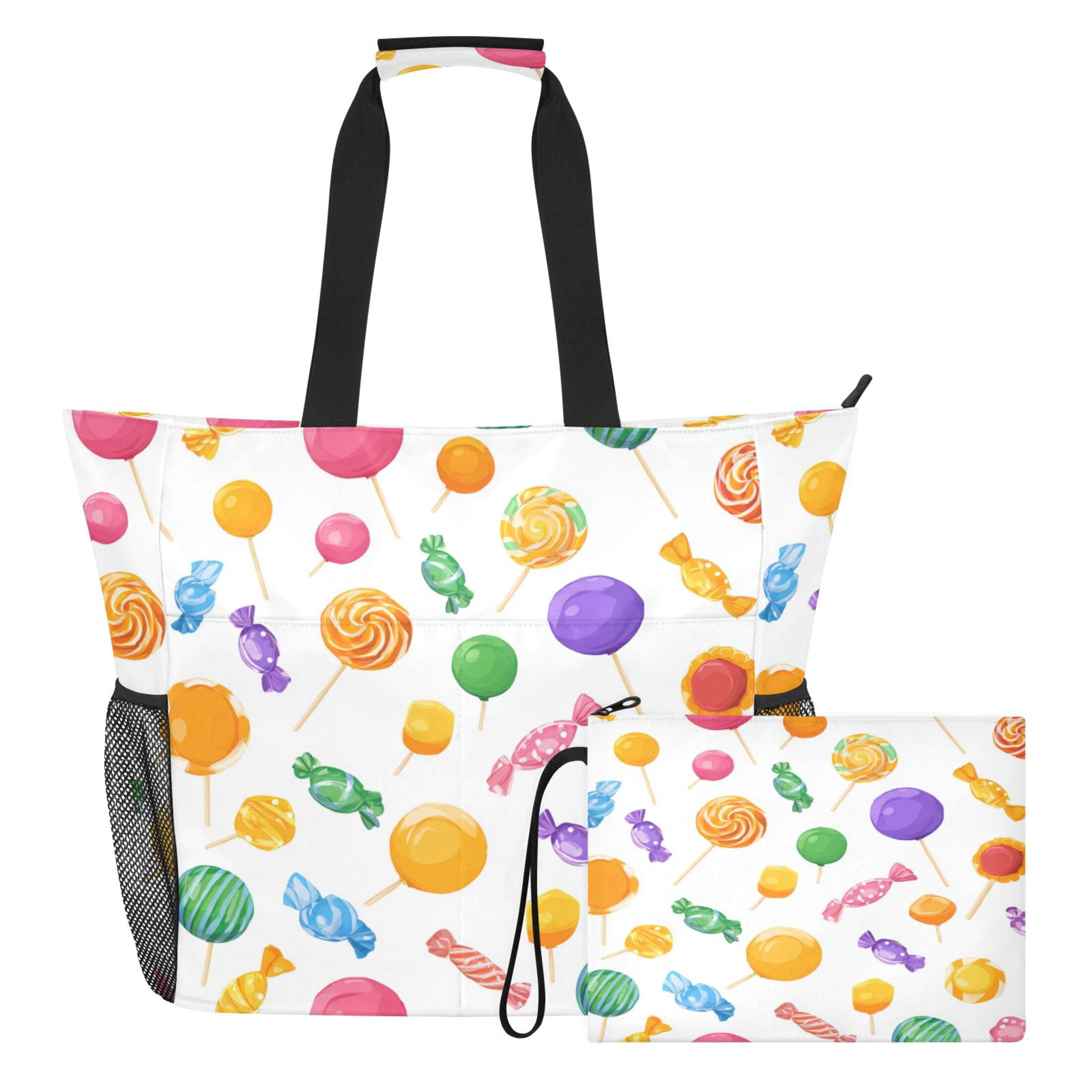 Beach Tote Bag with Waterproof Wet Pocket & Detachable Pouch for Pool ...