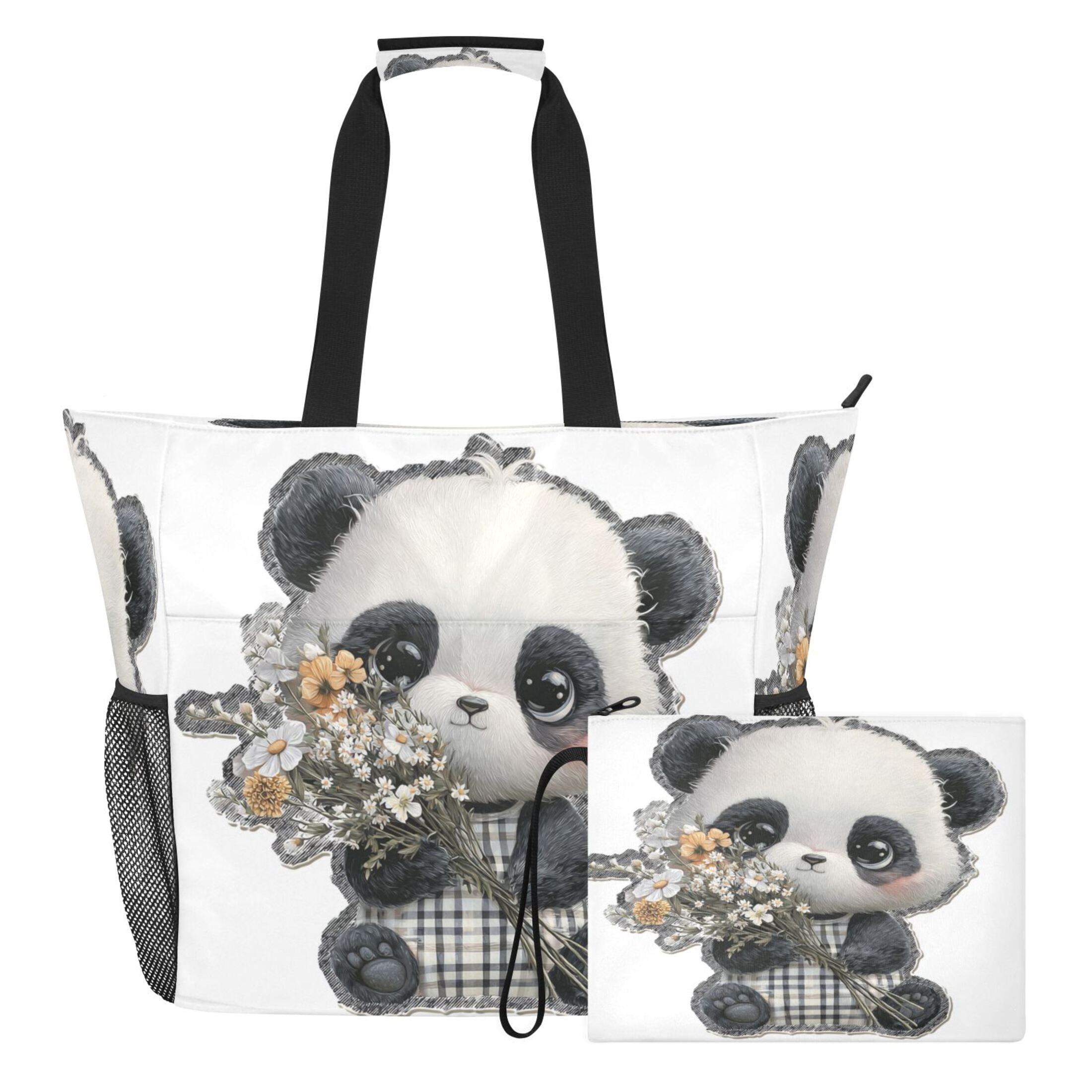 Beach Tote Bag with Waterproof Wet Pocket & Detachable Pouch for Pool ...