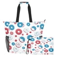Beach Tote Bag with Waterproof Wet Pocket & Detachable Pouch for Pool ...