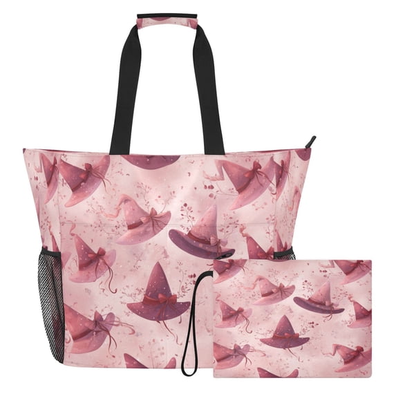 Beach Tote Bag with Waterproof Wet Pocket & Detachable Pouch for Pool ...