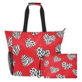 Beach Tote Bag with Waterproof Wet Pocket & Detachable Pouch for Pool ...