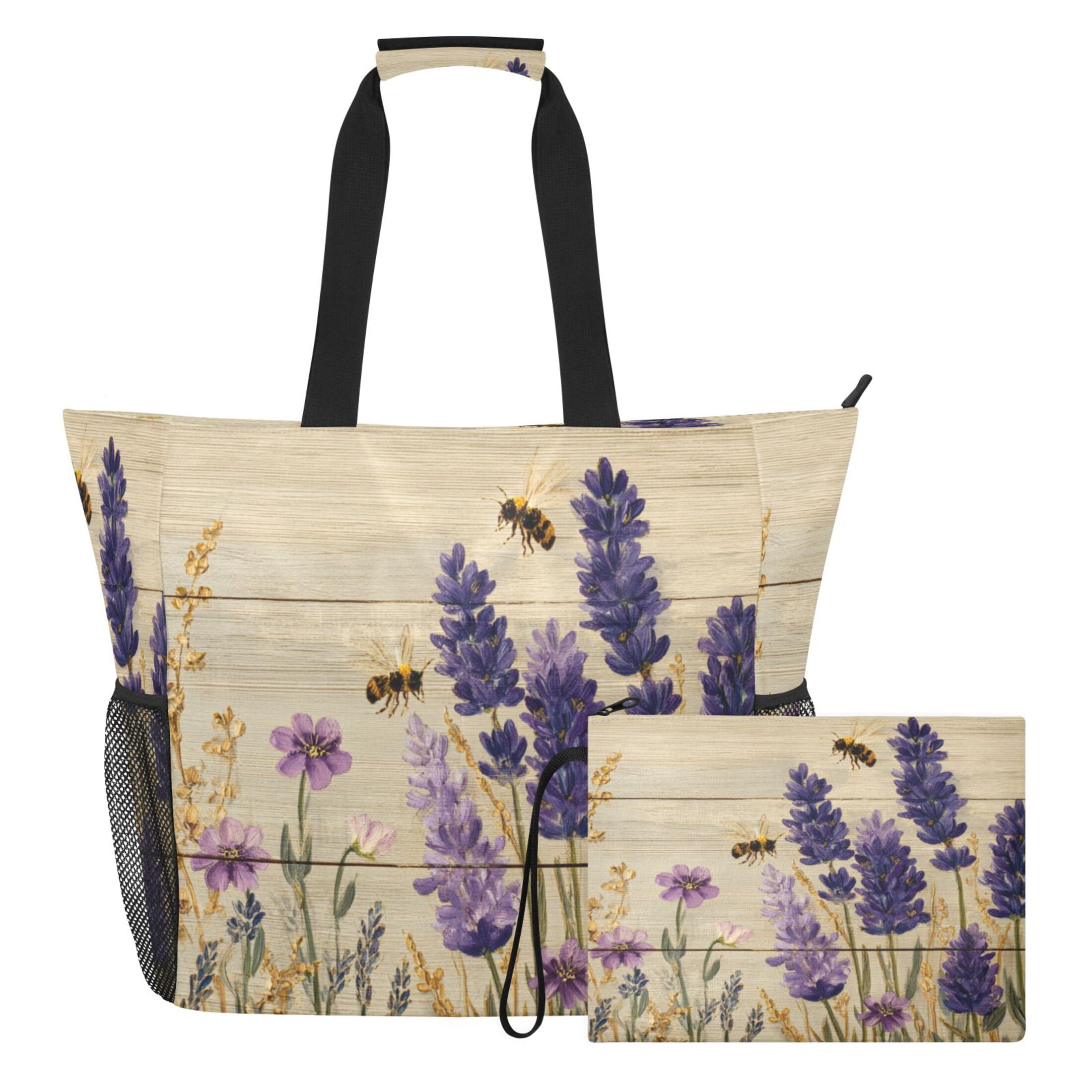 Beach Tote Bag with Waterproof Wet Pocket & Detachable Pouch for Pool ...
