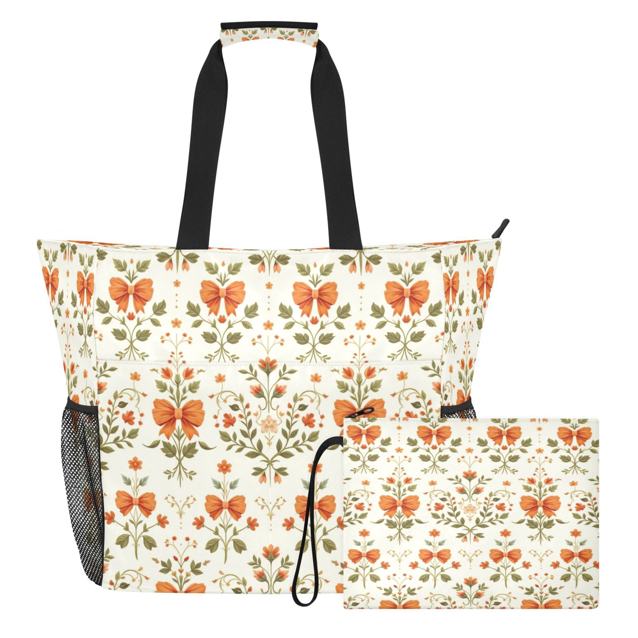 Beach Tote Bag with Waterproof Wet Pocket & Detachable Pouch for Pool ...
