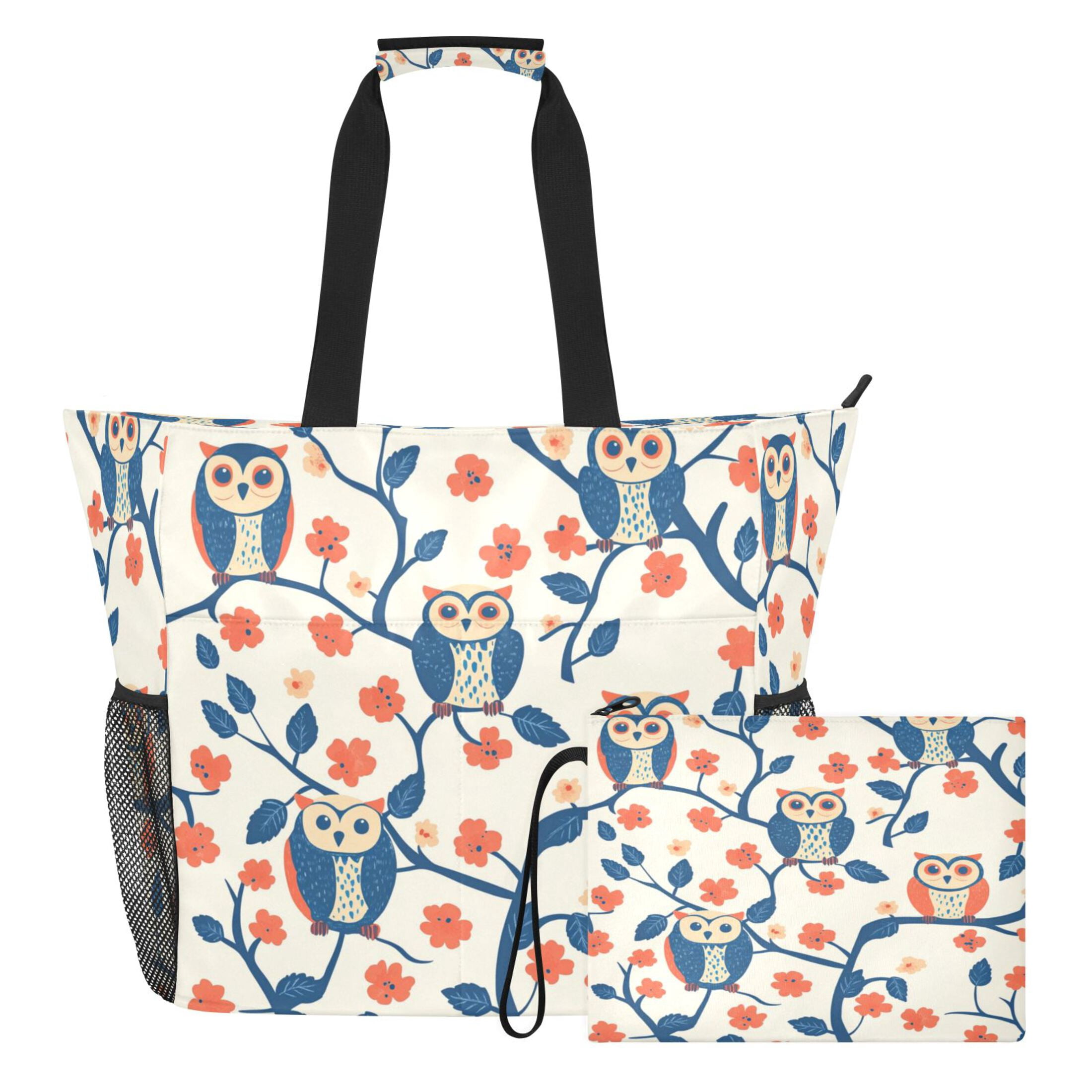 Beach Tote Bag with Waterproof Wet Pocket & Detachable Pouch for Pool ...