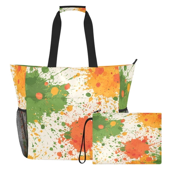 Beach Tote Bag with Waterproof Wet Pocket & Detachable Pouch for Pool ...