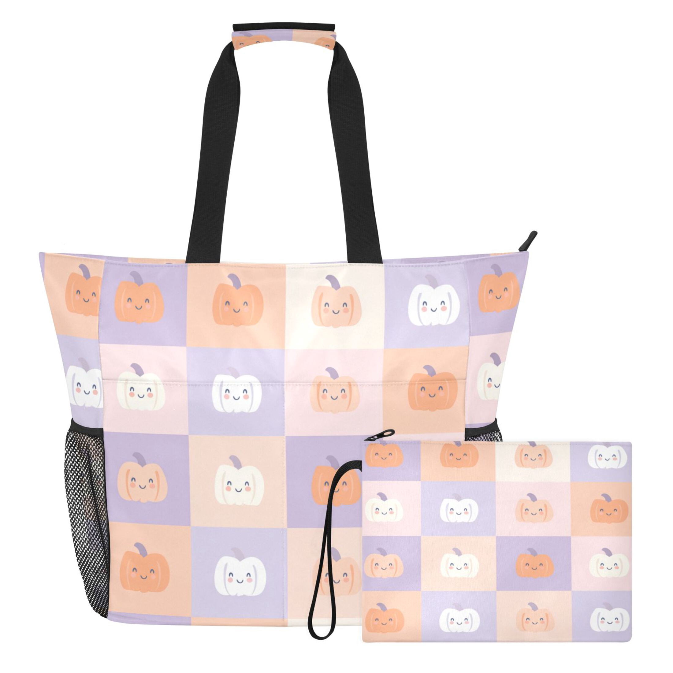 Beach Tote Bag with Waterproof Wet Pocket & Detachable Pouch for Pool ...