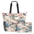 Beach Tote Bag with Waterproof Wet Pocket & Detachable Pouch for Pool ...