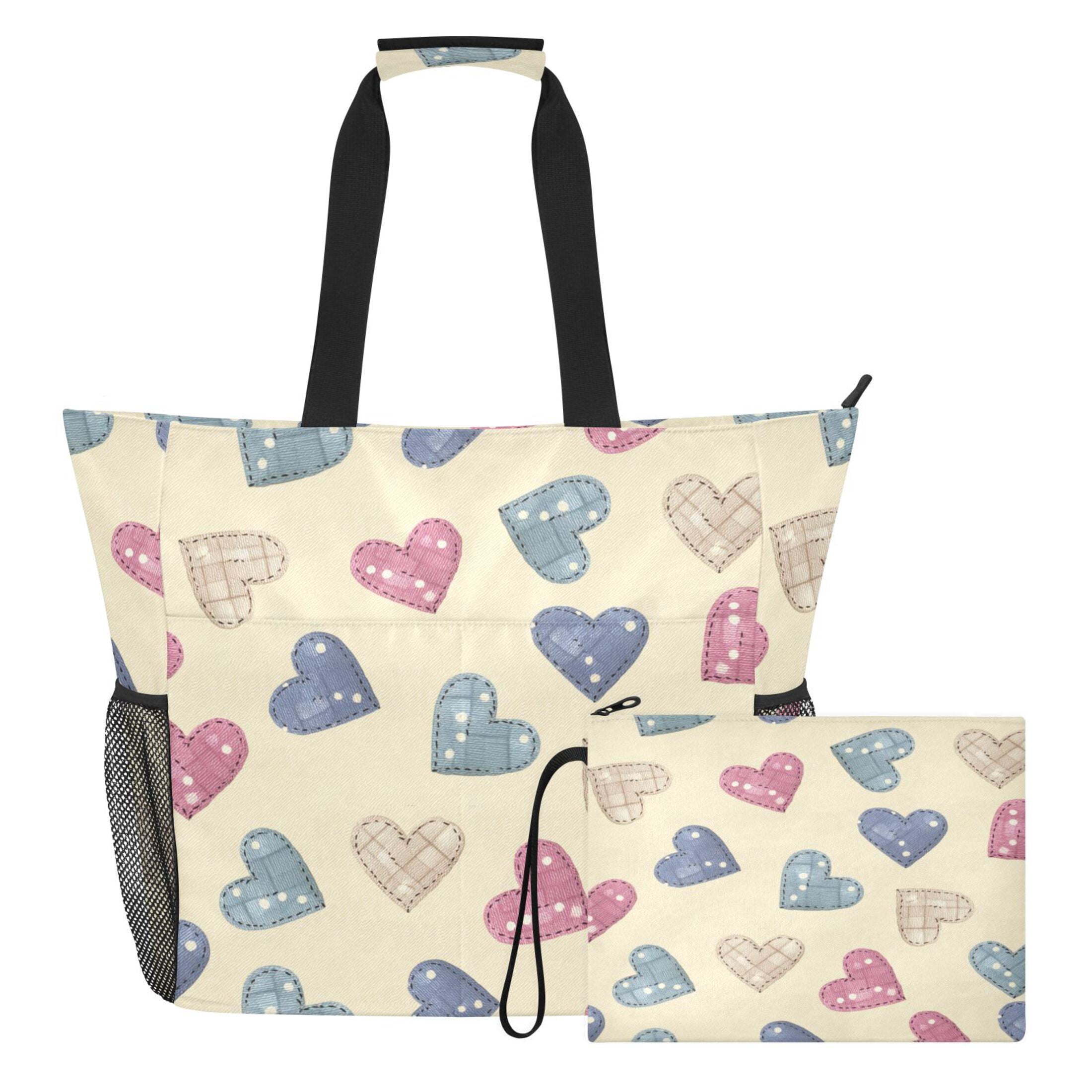 Beach Tote Bag with Waterproof Wet Pocket & Detachable Pouch for Pool ...