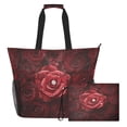 Beach Tote Bag with Waterproof Wet Pocket & Detachable Pouch for Pool ...