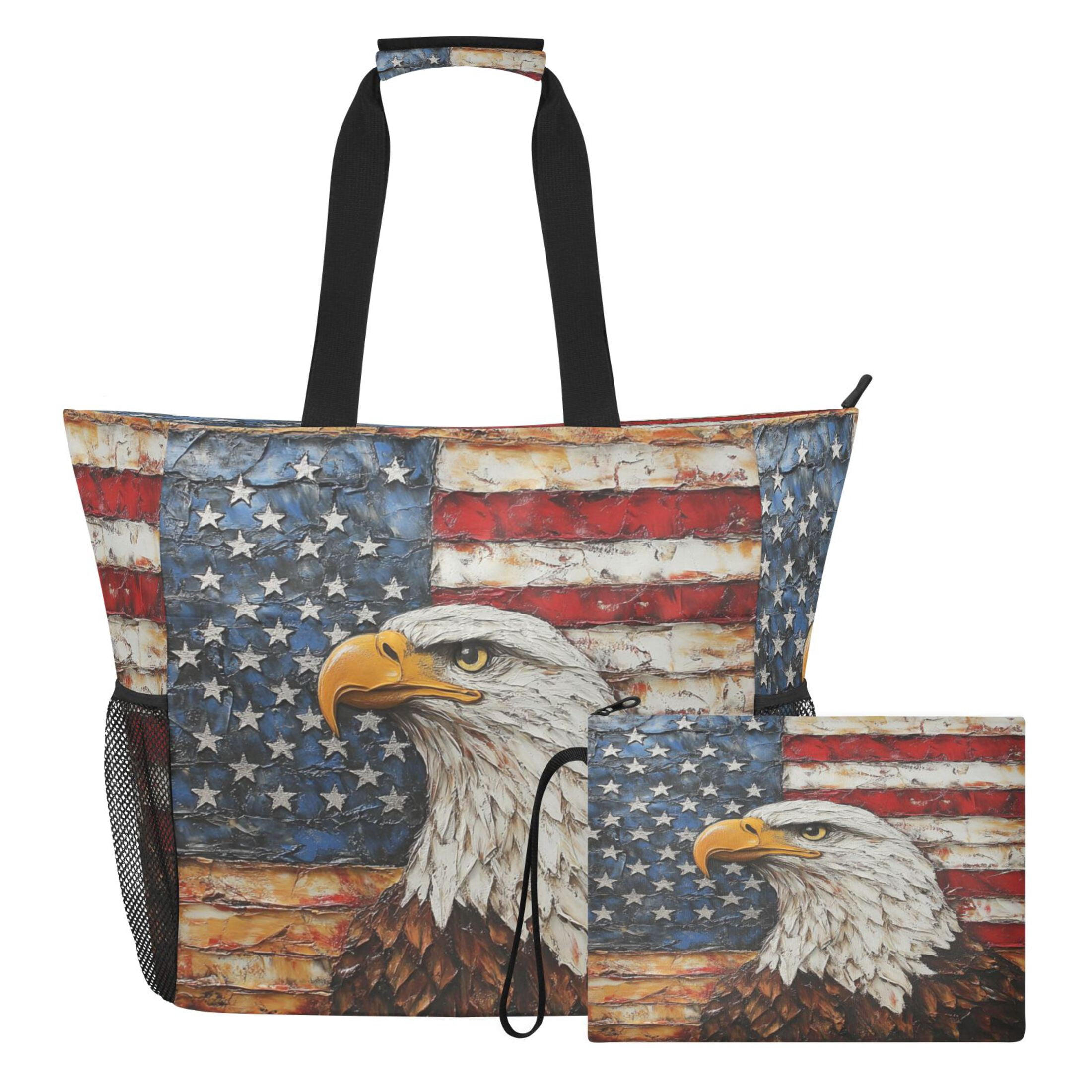 Beach Tote Bag with Waterproof Wet Pocket & Detachable Pouch for Pool ...