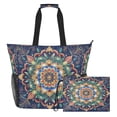 Beach Tote Bag with Waterproof Wet Pocket & Detachable Pouch for Pool ...