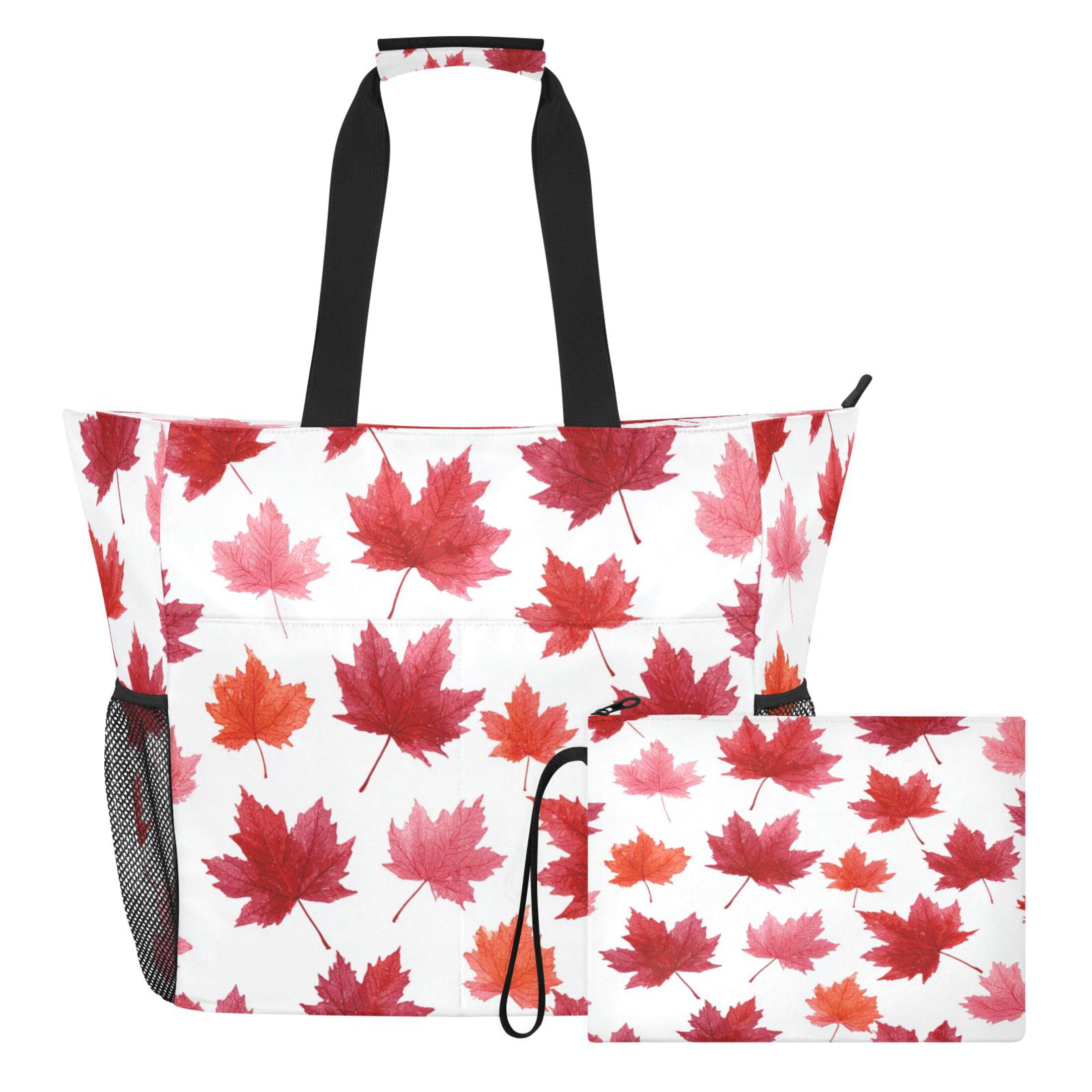 Beach Tote Bag with Waterproof Wet Pocket & Detachable Pouch for Pool ...