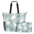 Beach Tote Bag with Waterproof Wet Pocket & Detachable Pouch for Pool ...