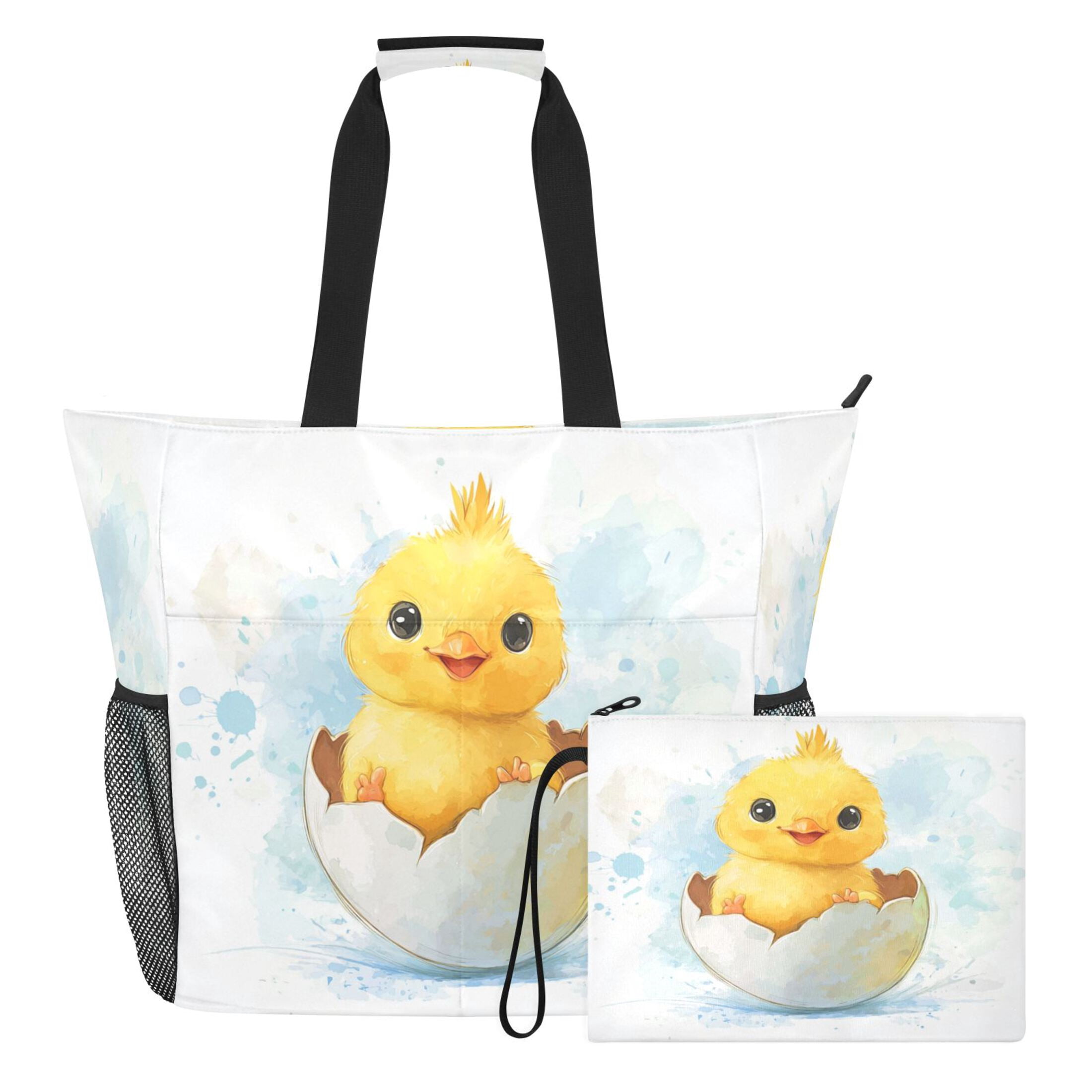 Beach Tote Bag with Waterproof Wet Pocket & Detachable Pouch for Pool ...