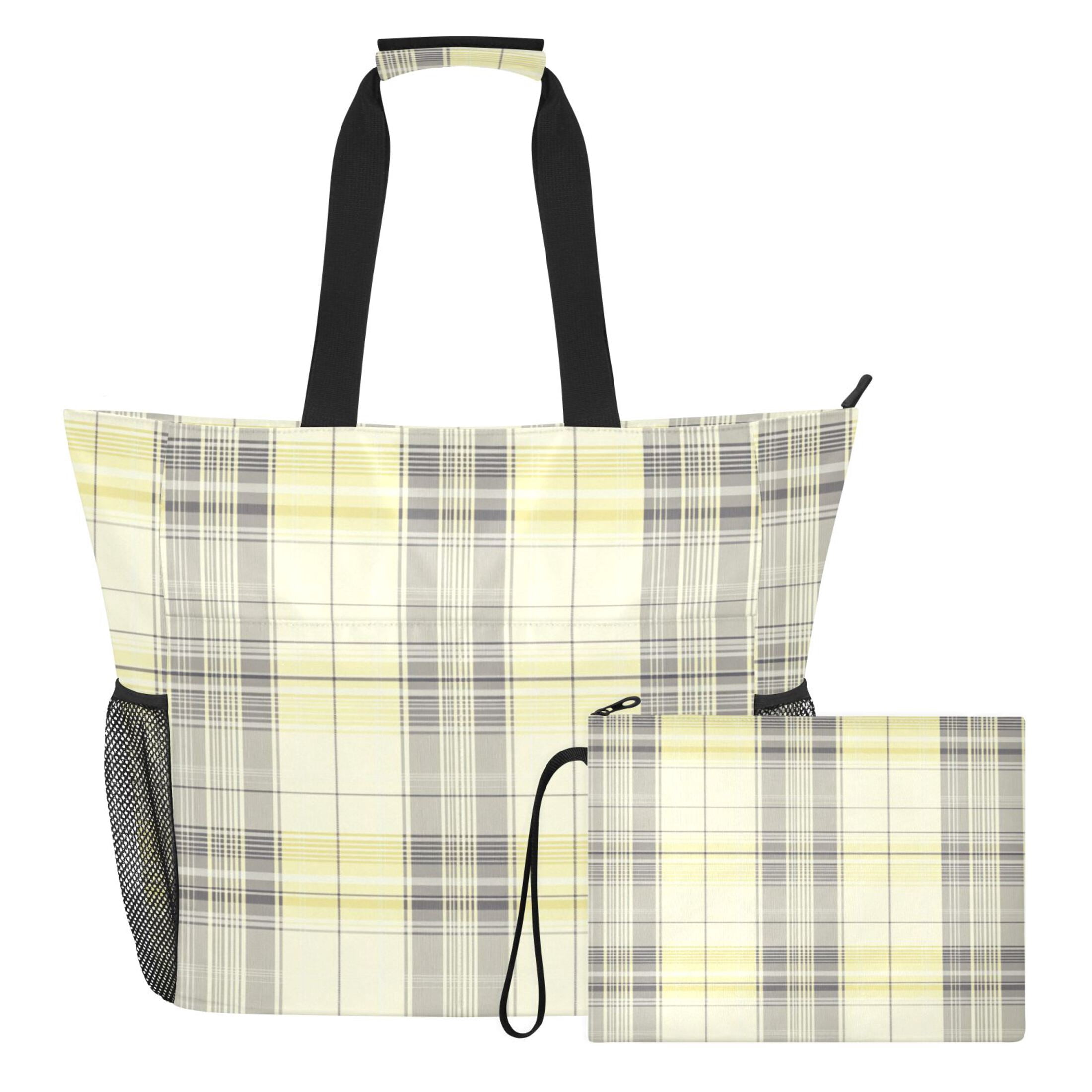 Beach Tote Bag with Waterproof Wet Pocket & Detachable Pouch for Pool ...