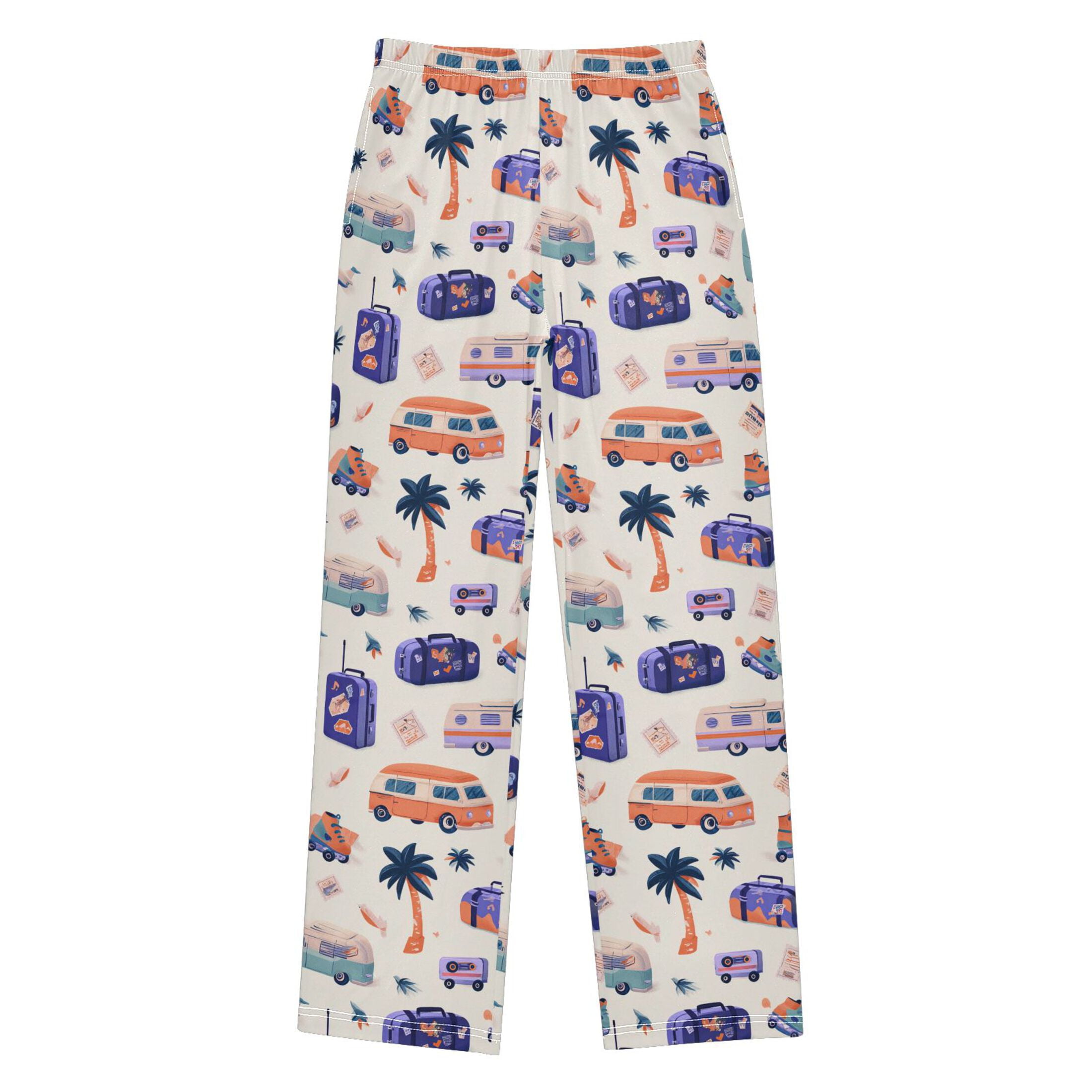 Beach Tourism Pajama Pants Soft and Lightweight Elastic Waistband ...
