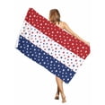 Beach Towel-4th of July Patriotic Stars Flag Microfiber Absorbent Quick ...