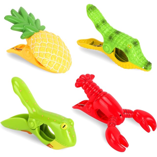 Beach Towel Clips Chair Clips Towel Holder, Large Plastic Laundry ...