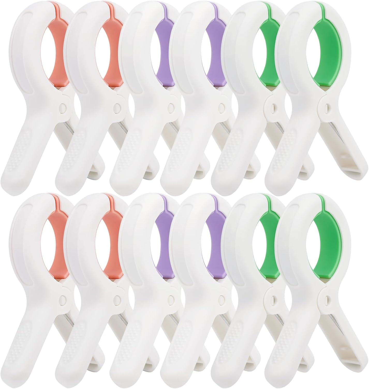 Beach Towel Clips for Chairs Cruise-Clothespins 12 pcs Heavy Duty ...