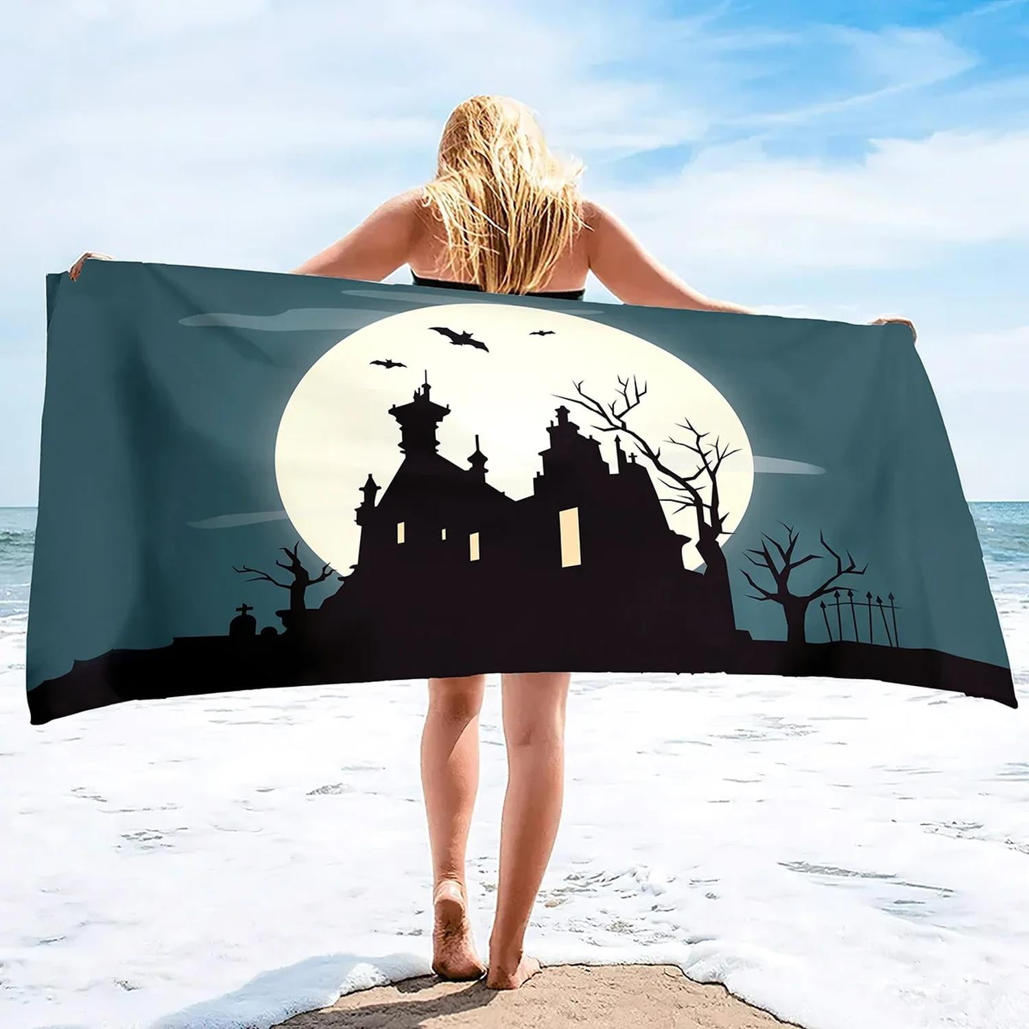 Beach Towel Fantasy Castle Microfiber Beach Towels Quick Dry Bath Towel ...