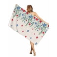 Beach Towel-Green Eucalyptus Leaves on The Top Microfiber Absorbent ...