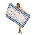 Beach Towel-Independence Day Stripes Flag Freedom Stars Buffalo Grid ...