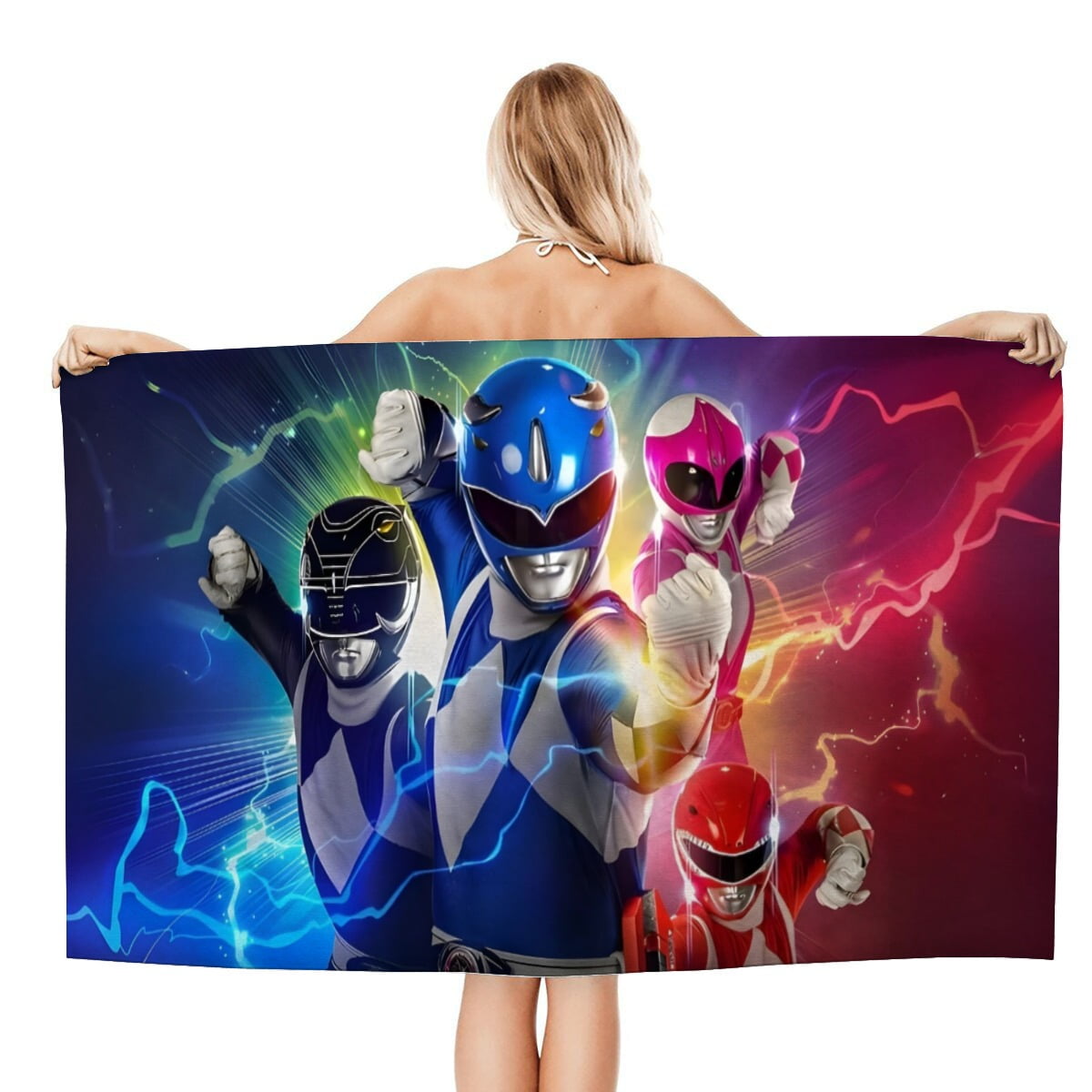 Beach Towel for Mighty Morphin Power Rangers Kids Boys Girs Gifts Quick ...