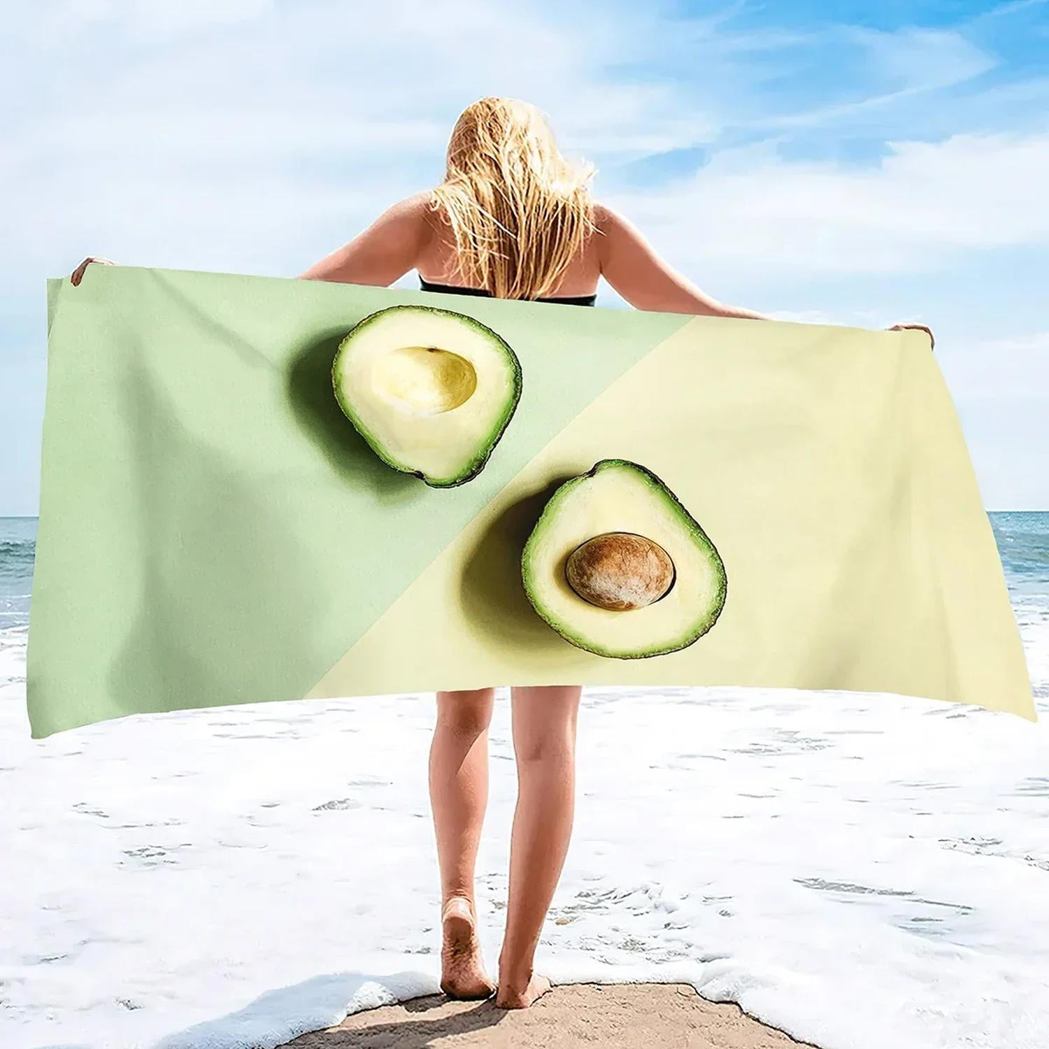 Beach Towel,Overd Soft Absorbent Camping Travel Quick Drying Microfiber ...