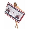 Beach Towel-USA Flag Gnomes and Truck Load of Love Microfiber Absorbent ...
