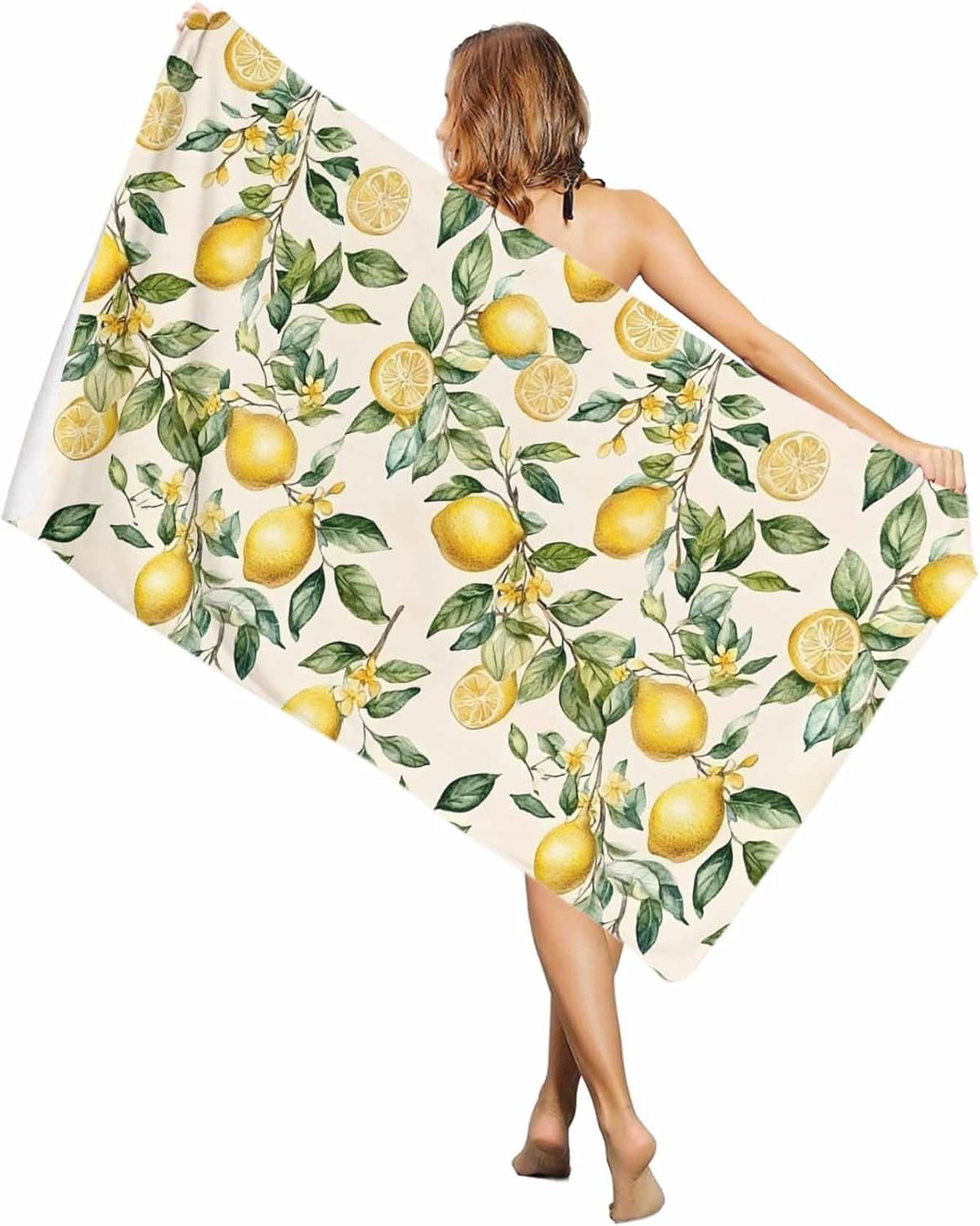 Beach Towels Quick Dry Absorbent Towels Country Farm Vintage Lemon Sand ...