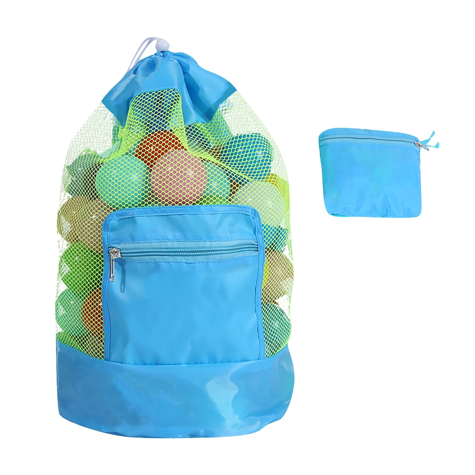 Beach Toy Mesh Bag Kids Collecting Shells Sand Toy Holder For Swimming ...
