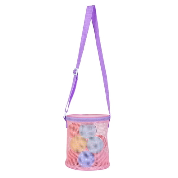 Beach Toy Mesh Bag Kids Sand Toy Storage Tote Shoulder Pouch Swimming ...
