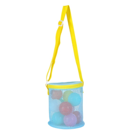 Beach Toy Mesh Bag Kids Sand Toy Storage Tote Shoulder Pouch Swimming ...