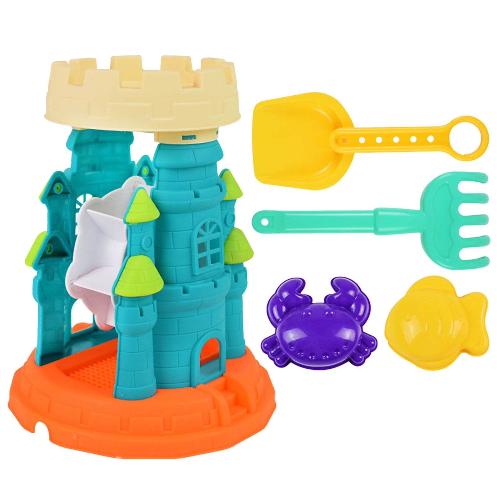 Beach Toy Sand Water Wheel Outdoor Play Set for Kids - Sandbox Tool Kit ...