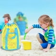 Beach Toy Storage Bag, Large Capacity Mesh Tote for Sand Tools ...