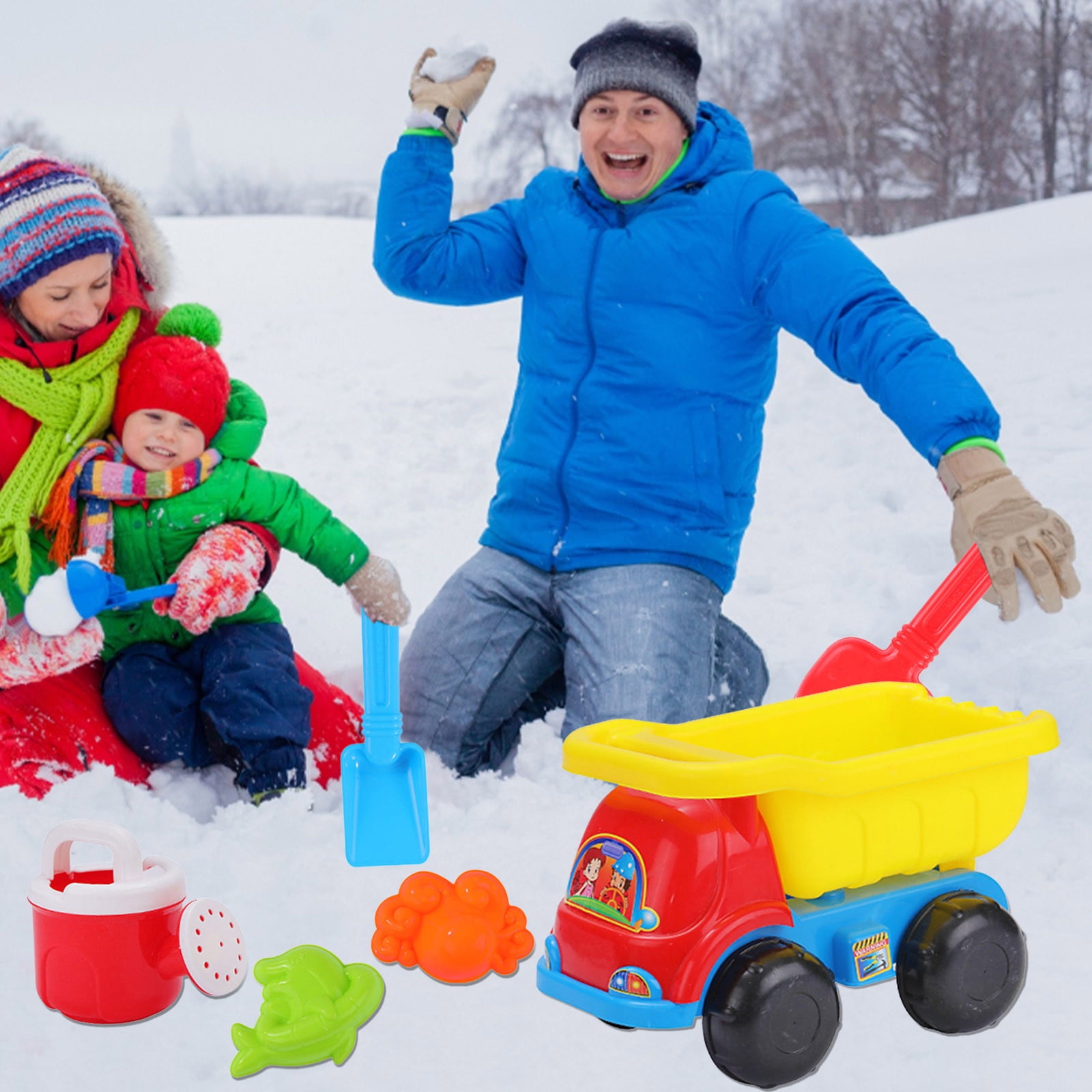 Beach Toys for Kids - Sand Castle Set with Dump Truck, Bucket, Molds ...
