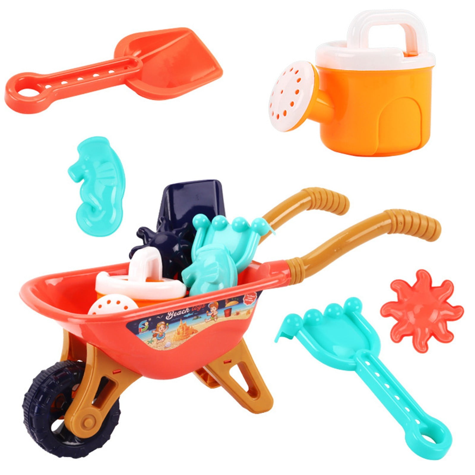 Beach Toys Sand Toys - Beach Toys for Age 3-5 - Sandbox Toy 6 Pieces ...