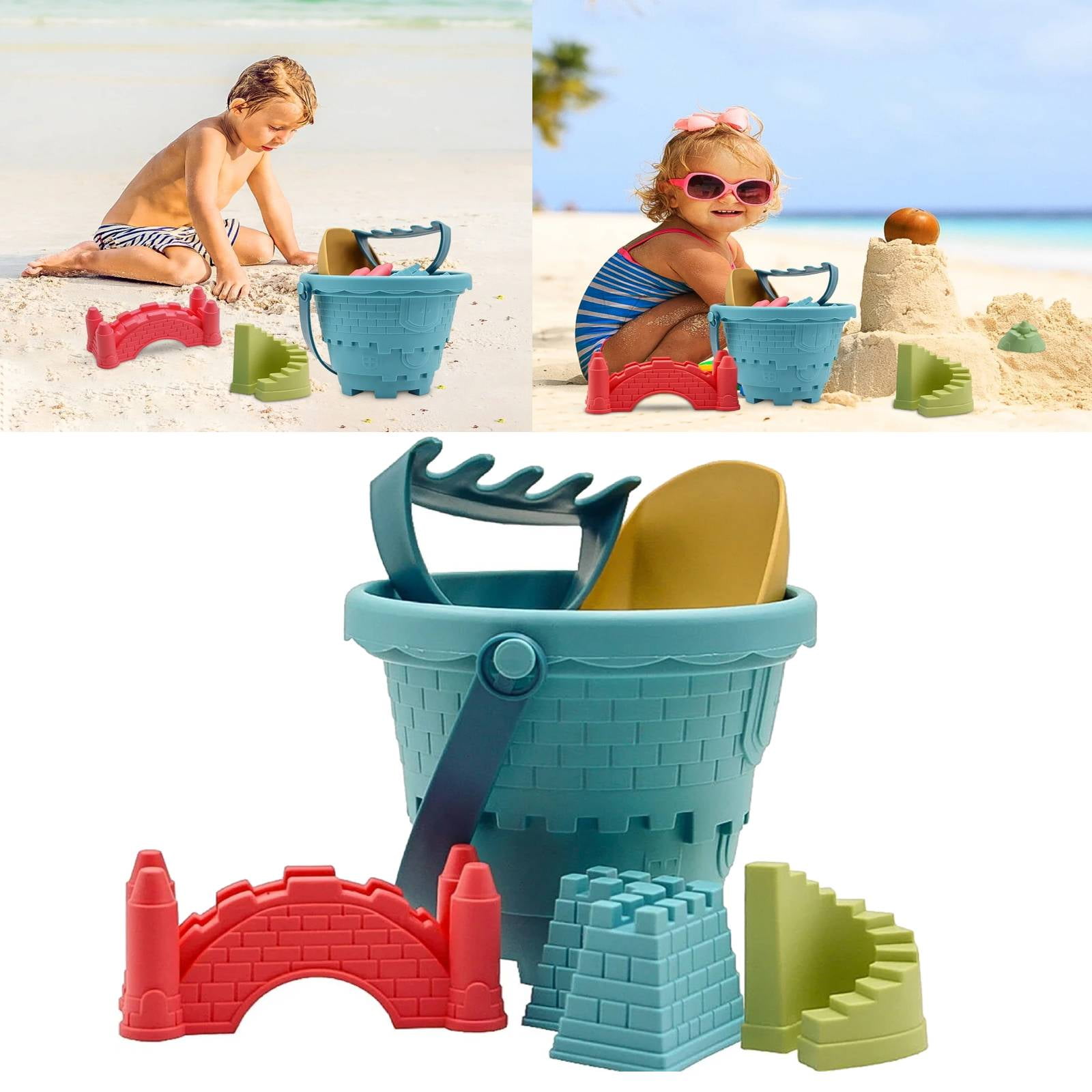 Beach Toys Set, Sand Castle Building Kit, Sand Toys for Toddlers 1-3 ...