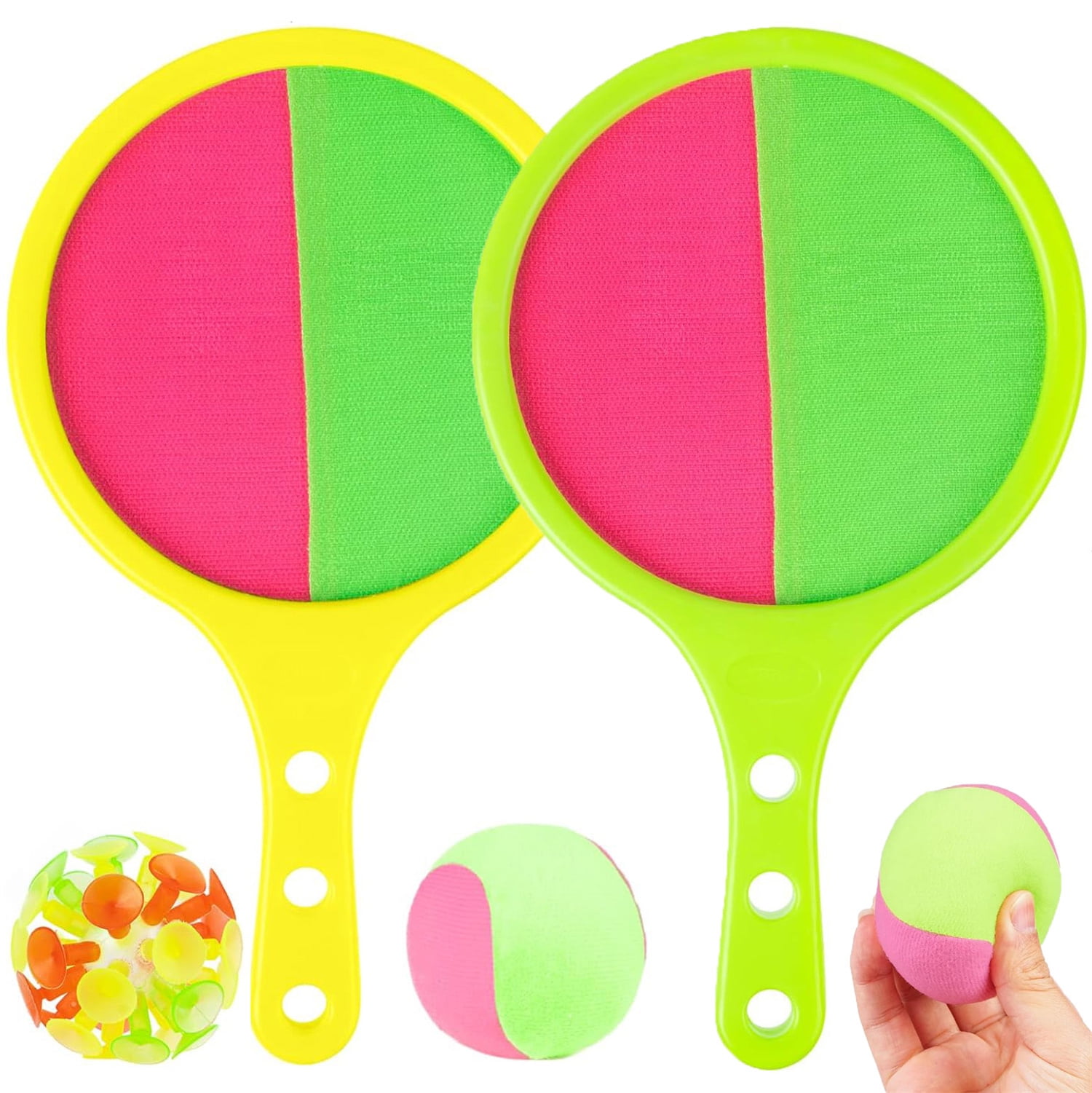 Beach Toys Toss and Catch Game,Happon Toss and Catch Ball Set with 2 ...