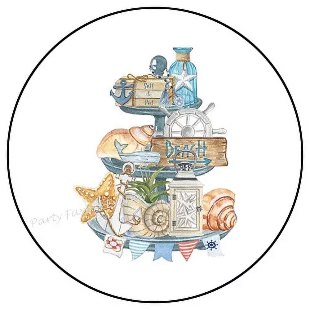 Beach Tray Sticker Party Favors Sticker Envelope Seals Labels Stickers ...