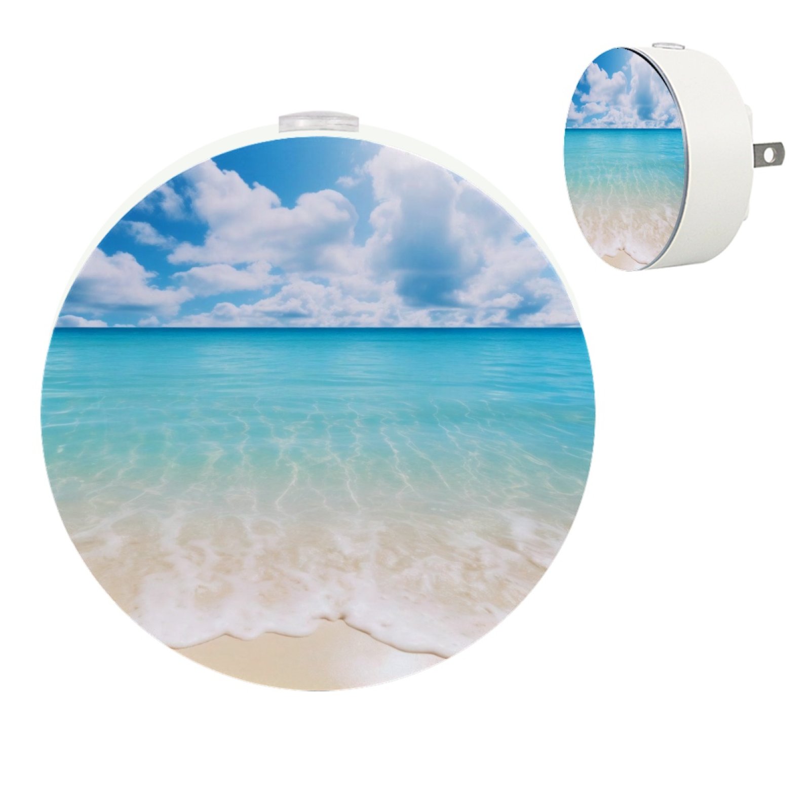 Beach Tropical Sea Automatic night lights plug into wall Dusk to Dawn ...
