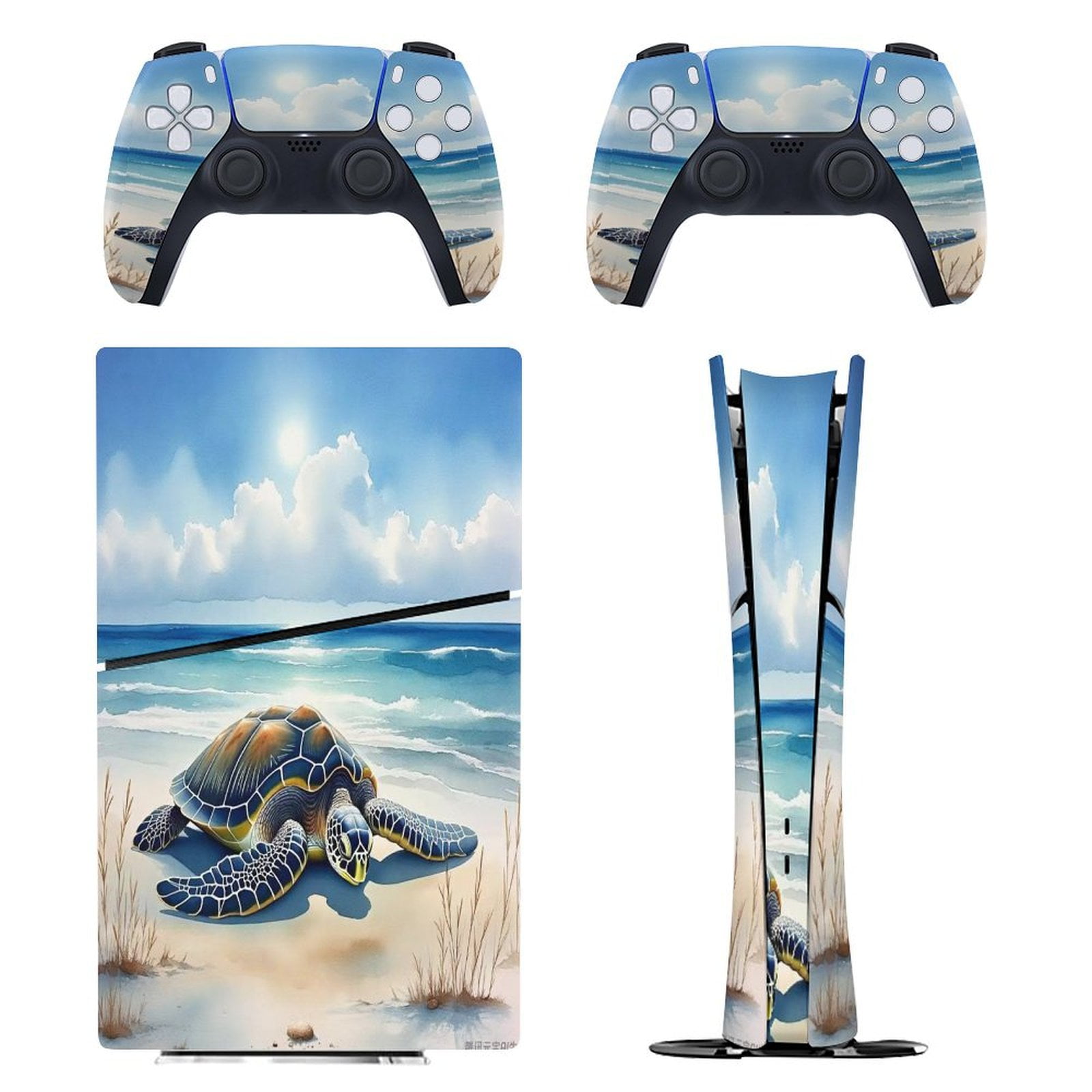 Beach Turtle PS5/PS5 Slim Digital Disc Skin Sticker For Console And Controller Skins - Walmart.com